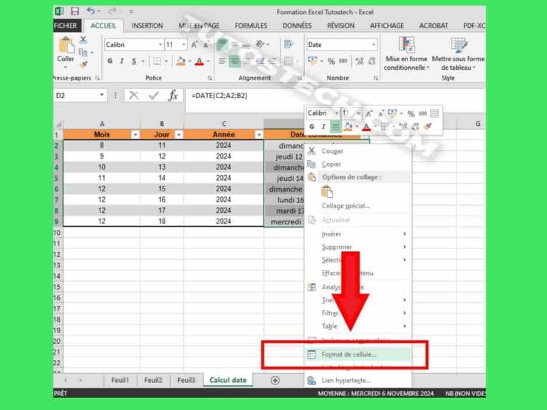 Modifier le format date dans Excel : Guide pratique étape par étape ...