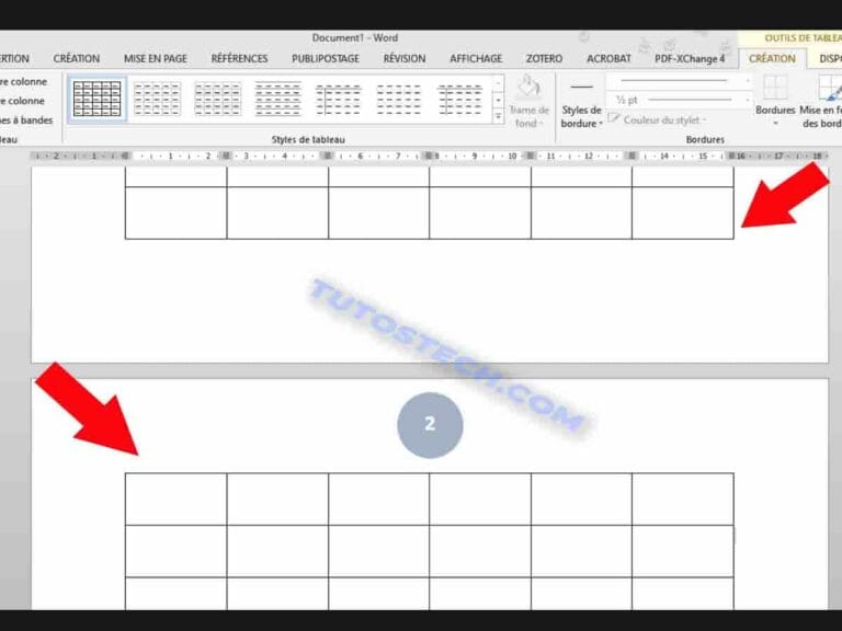 Comment gérer les sauts de page avec des tableaux dans Word - Tutostech | Astuces Informatiques ...
