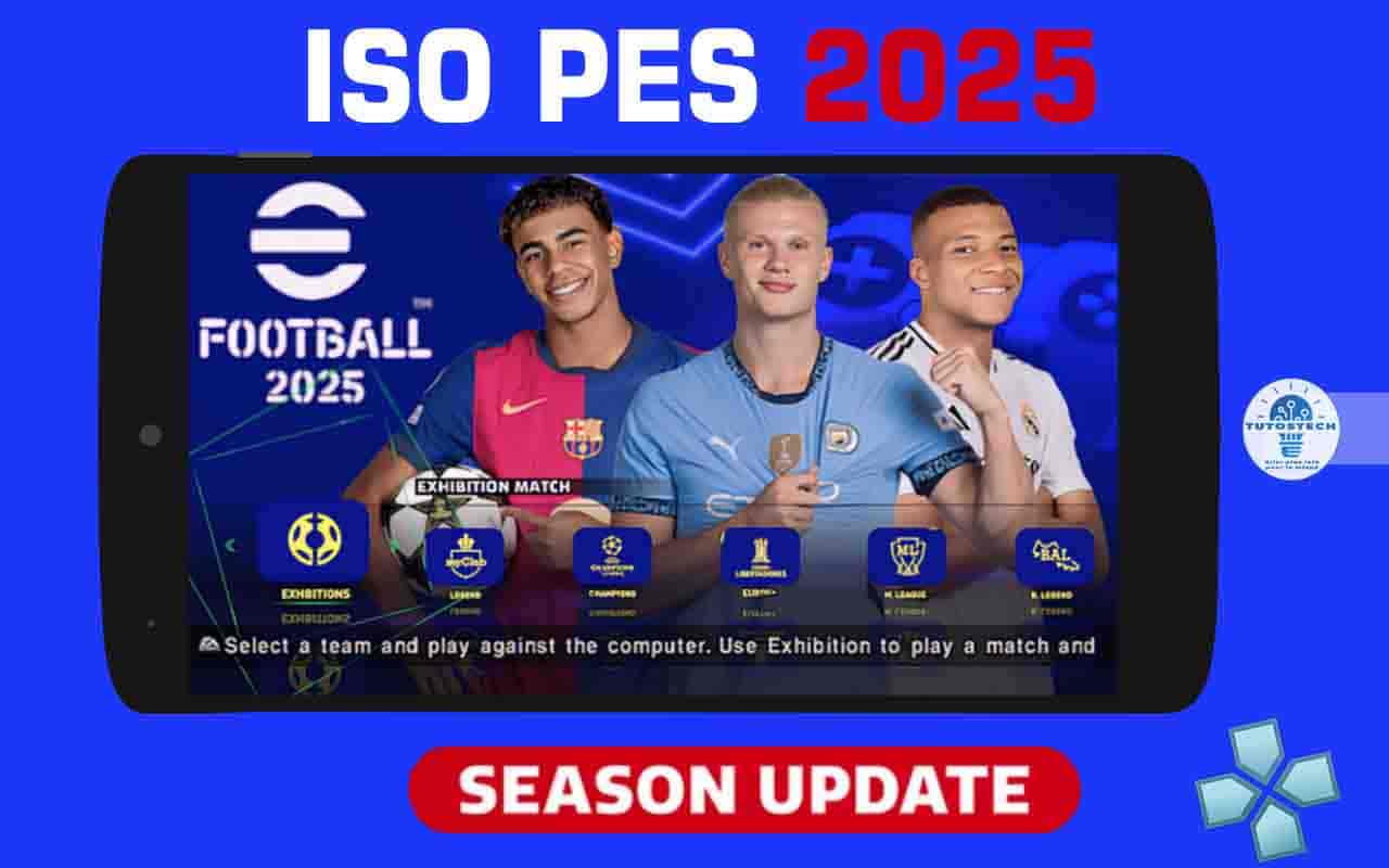 Télécharger eFootball PES 2025 PPSSPP ISO Gratuit - Tutostech | Astuces ...
