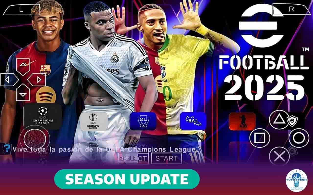 PES 2025 PPSSPP ISO Camera PS5 – PSP Android