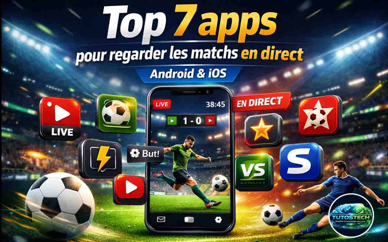 Top 7 applications matchs en direct Android et iOS (2026)